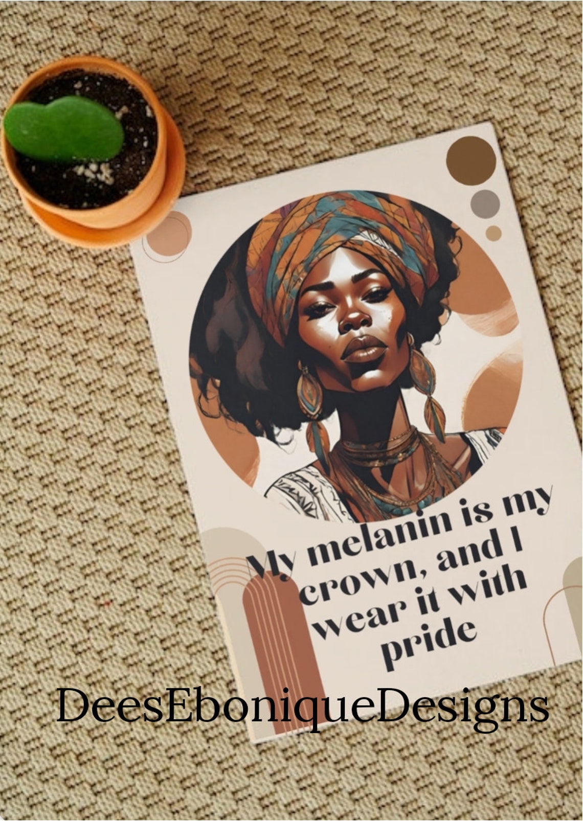 10 EMPOWERING AFFIRMATION CARDS, Black Woman Art, Motivational Cards ...