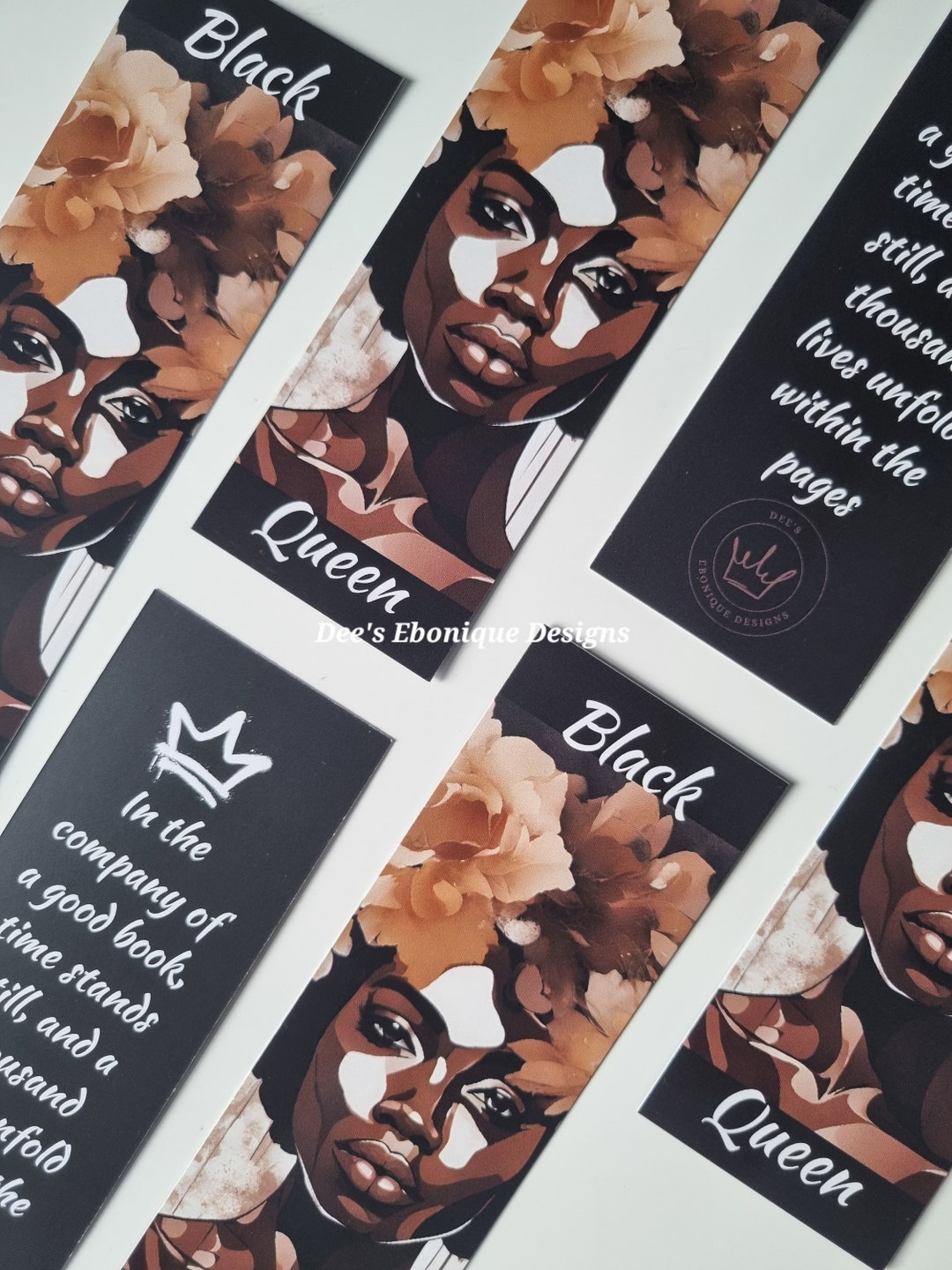 Black Queen Bookmark, Woman Art Illustration, Reader Gift - Etsy
