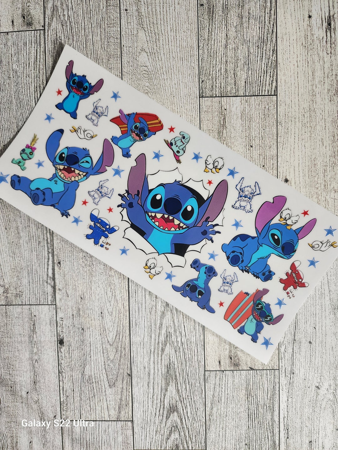 Stitch UV DTF 16 Oz Cup Wrap/stickers - Etsy
