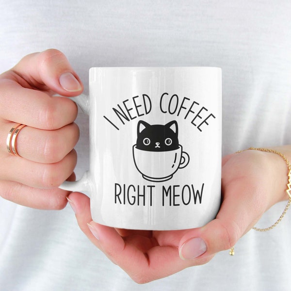 Meow Coffee Mug - Etsy