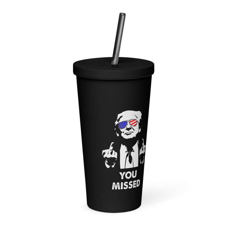 TRUMP 2024 YOU MISSED Insulated Tumbler With a Straw - Etsy