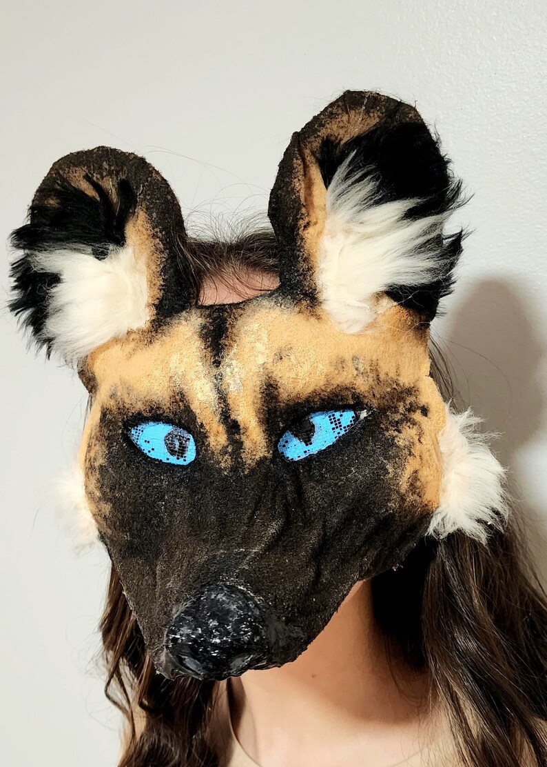 African Wild Dog Mask Cosplay, Mask Cosplay, Masquerade Party Mask ...