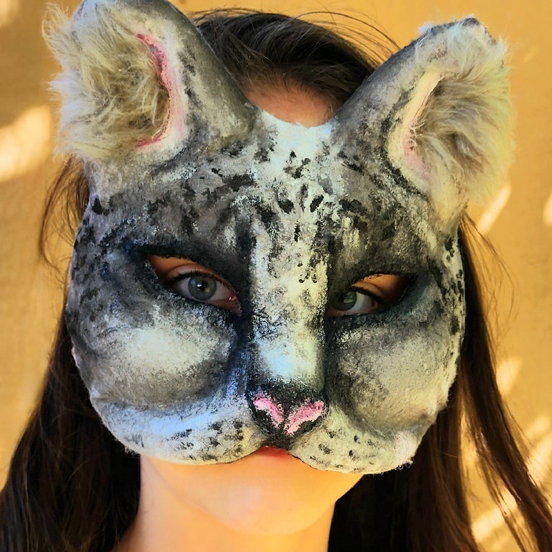 Snow Leopard Therian Mask - Etsy