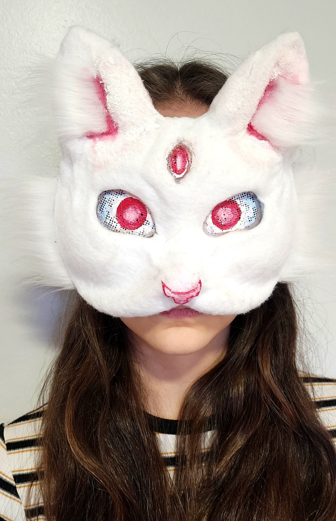 Starflesh Cat ,3 Eyes White Cat,mask Cosplay, Mask Cosplay, Masquerade ...