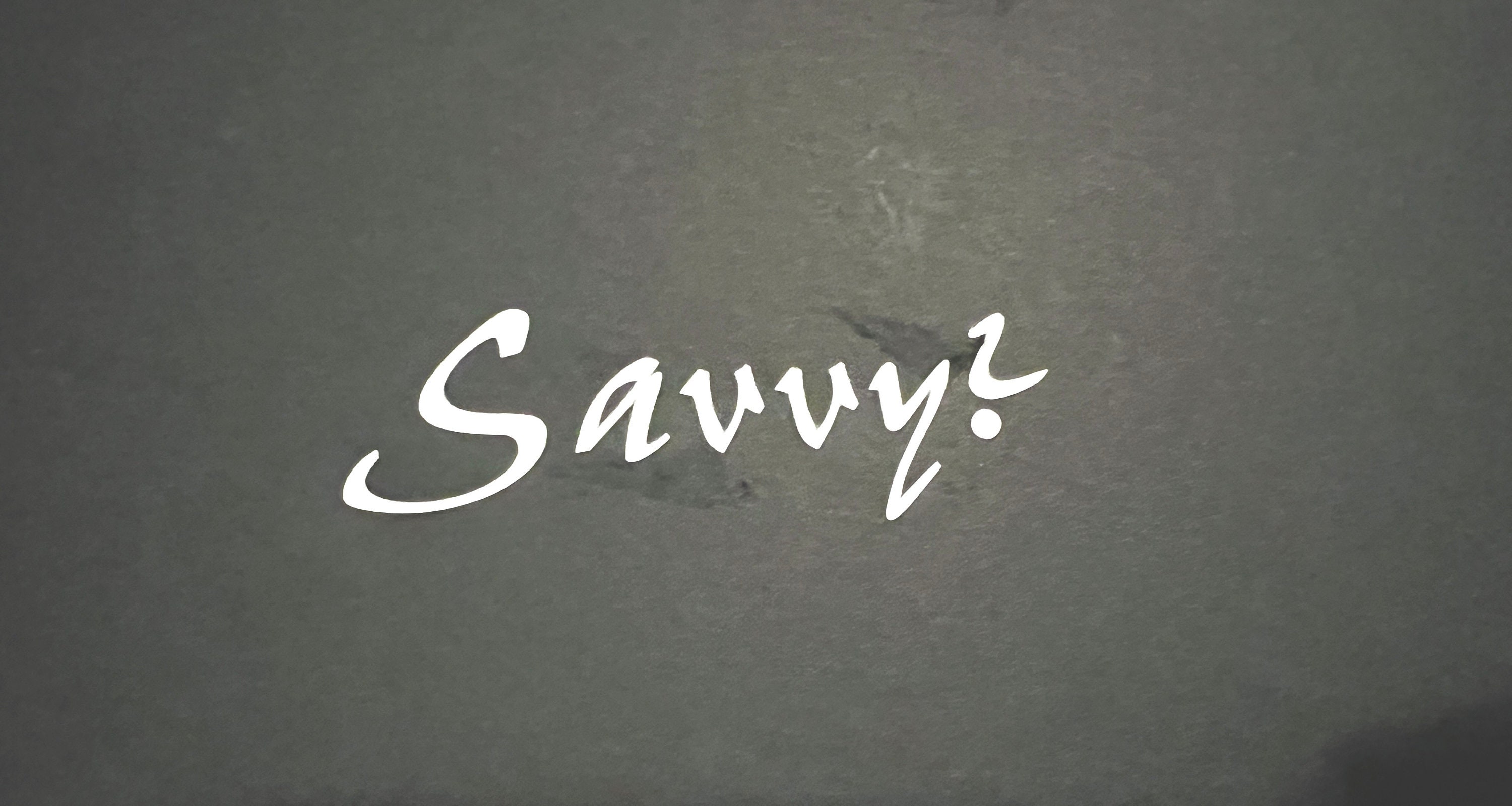 Savvy? Vinyl Decal - Etsy