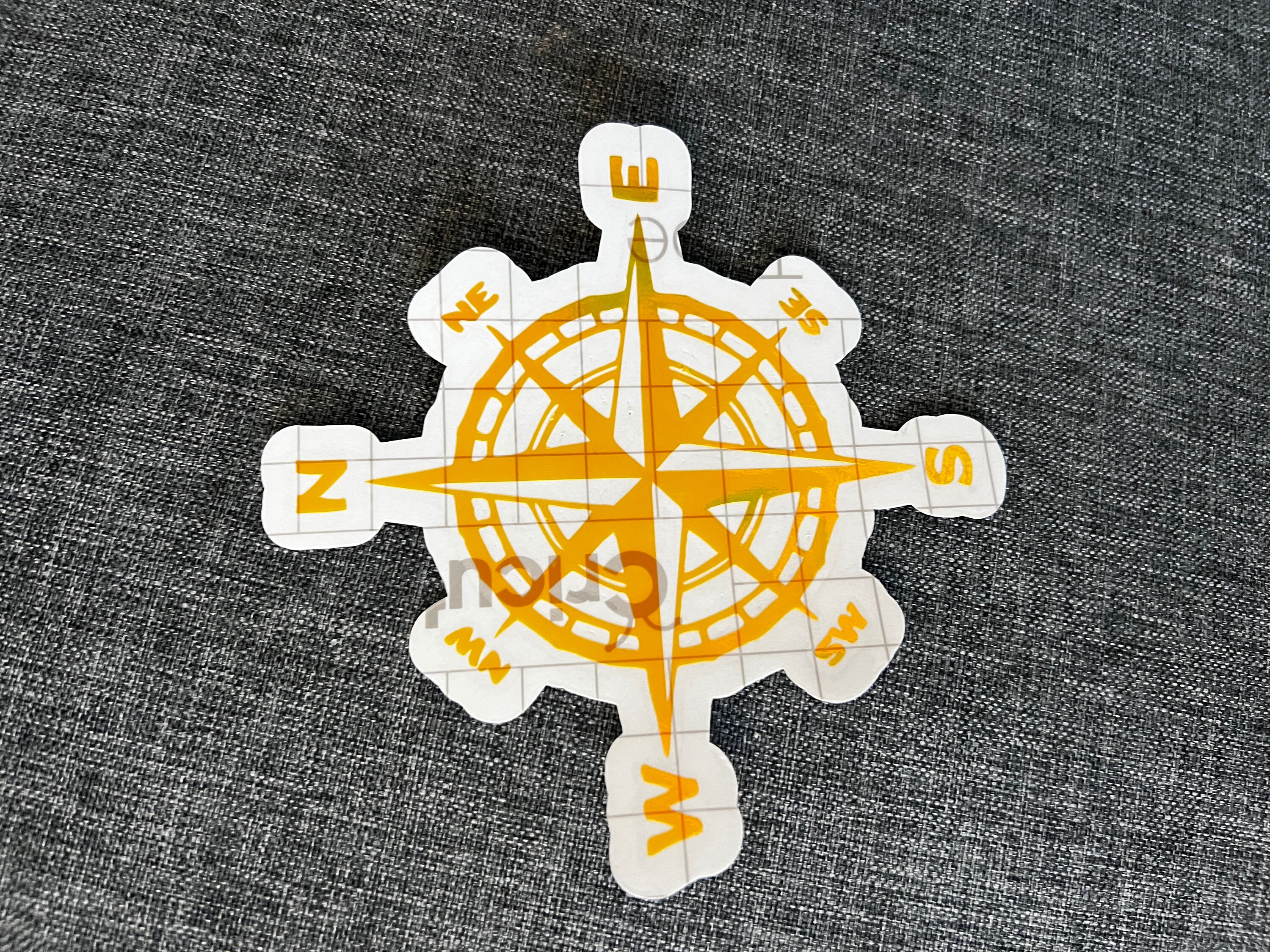 Eight Pointed Compass Vinyl Decal - Etsy