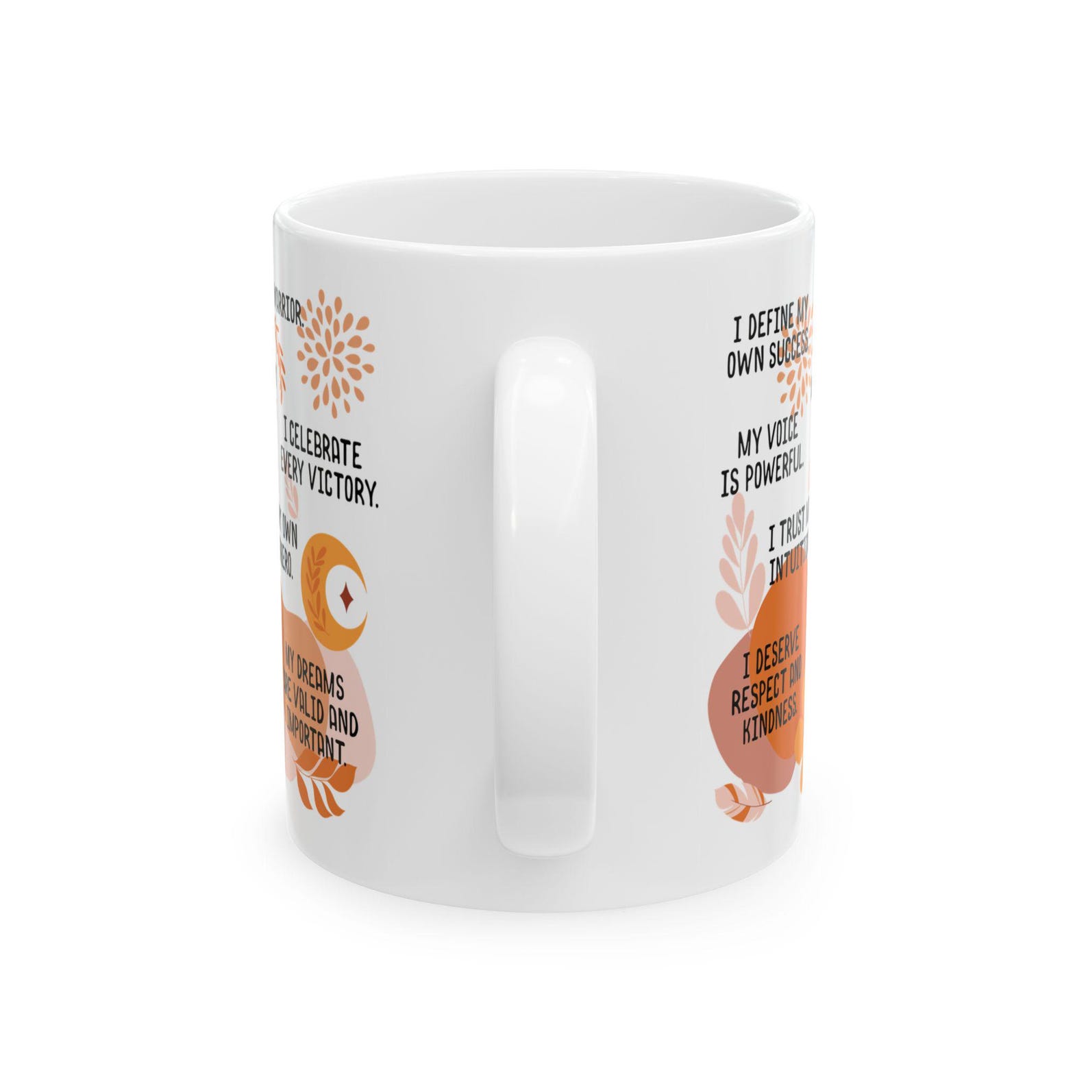Daily Reminders Positive Affirmations Mug, Motivational Coffee Cup ...