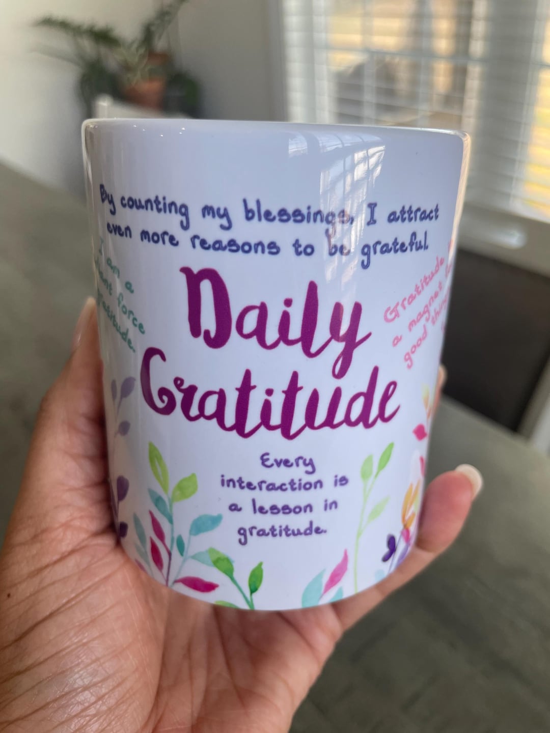 Daily Gratitude Mug, Mindset Mug, Morning Affirmations Mug, Affirmation ...