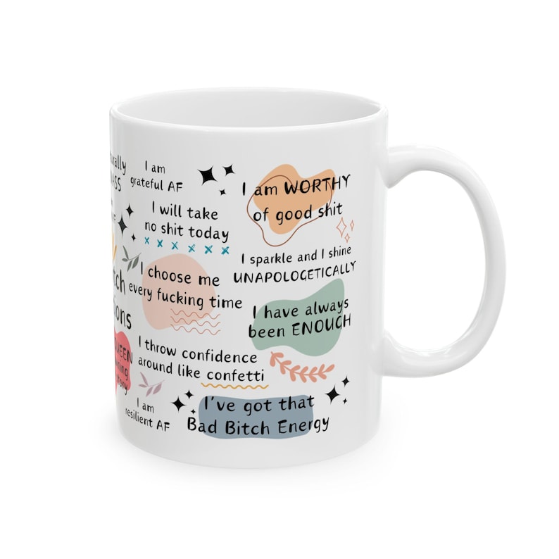 Boss Bitch Affirmations, Boss Bitch Mug, Self Love Mug, Boss Bitch ...