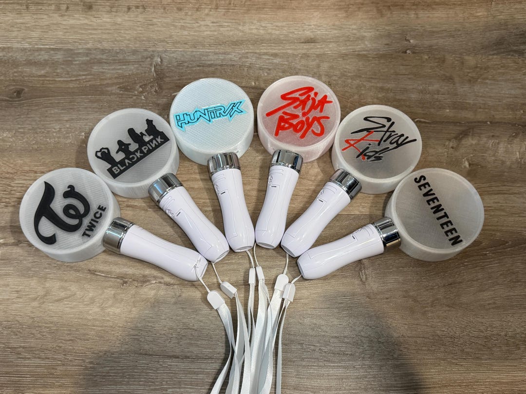Custom Lightstick | 3D Printed Interchangeable Plates | K-pop ...