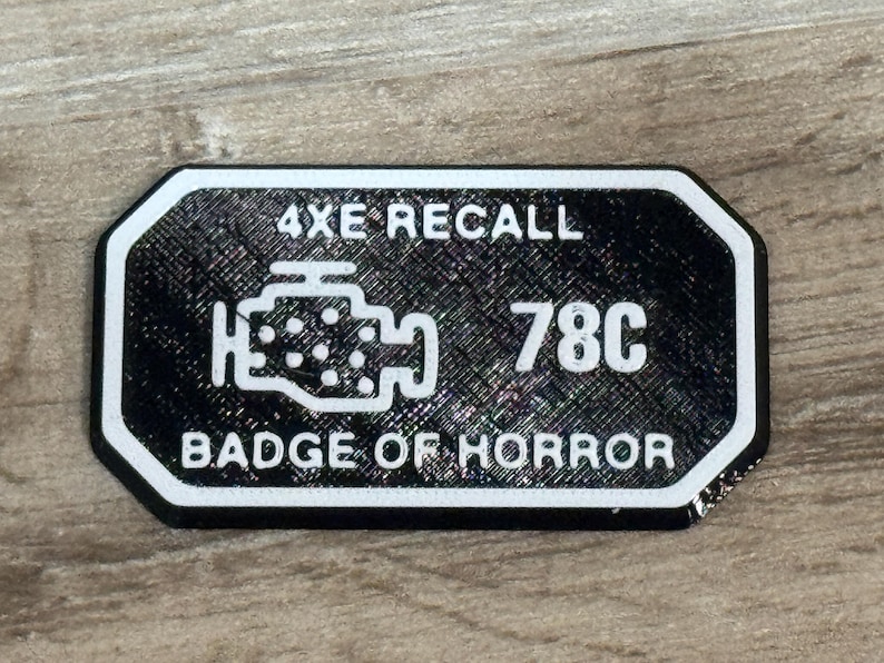 Jeep 4XE Recall Badges | Badge of Horror Series | Custom Jeep Badges - Etsy