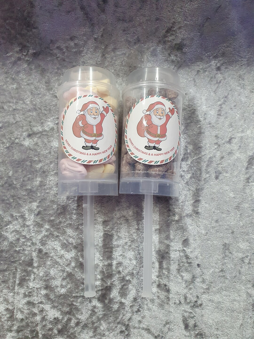 Santa Push Pops Sweet Filled Jars Personalised Items Gift - Etsy