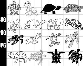 Sea Turtle Svg, Sea Turtle Png, Tortoise Svg, Sea Turtle Bundle Svg ...