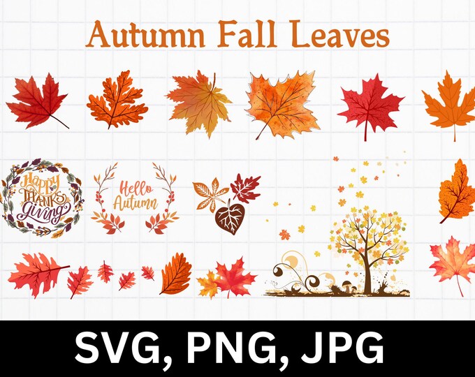 Autumn SVG Bundle, Fall SVG Bundle, Thanksgiving Svg, Fall Svg, Autumn ...