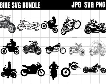 100 Motorcycles Bundle SVG, Moto SVG,PNG Instant Digital Downloads ...