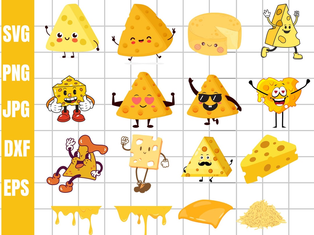 Cheese SVG, Cheese Outline SVG, Cheese Digital File, Cheese Cut File ...