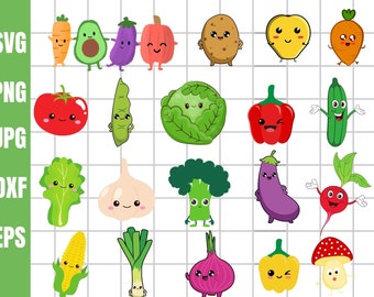 Vegetable SVG Bundle, Vegetables SVG, Vegetable Clip Art, Vegetable ...