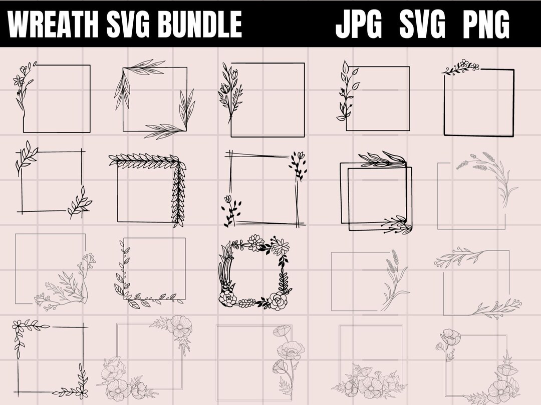 Rectangle Frame Svg Bundle, Rectangle Frame Png, Rectangleclipart ...