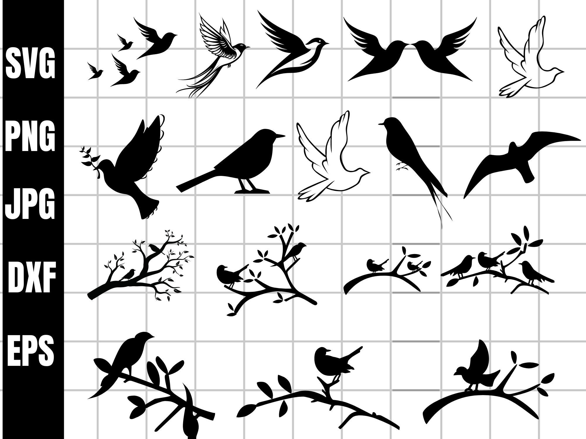 Bird SVG, Bird Svg Bundle, Flying Bird Svg, Animal Svg, Bird Clip Art ...