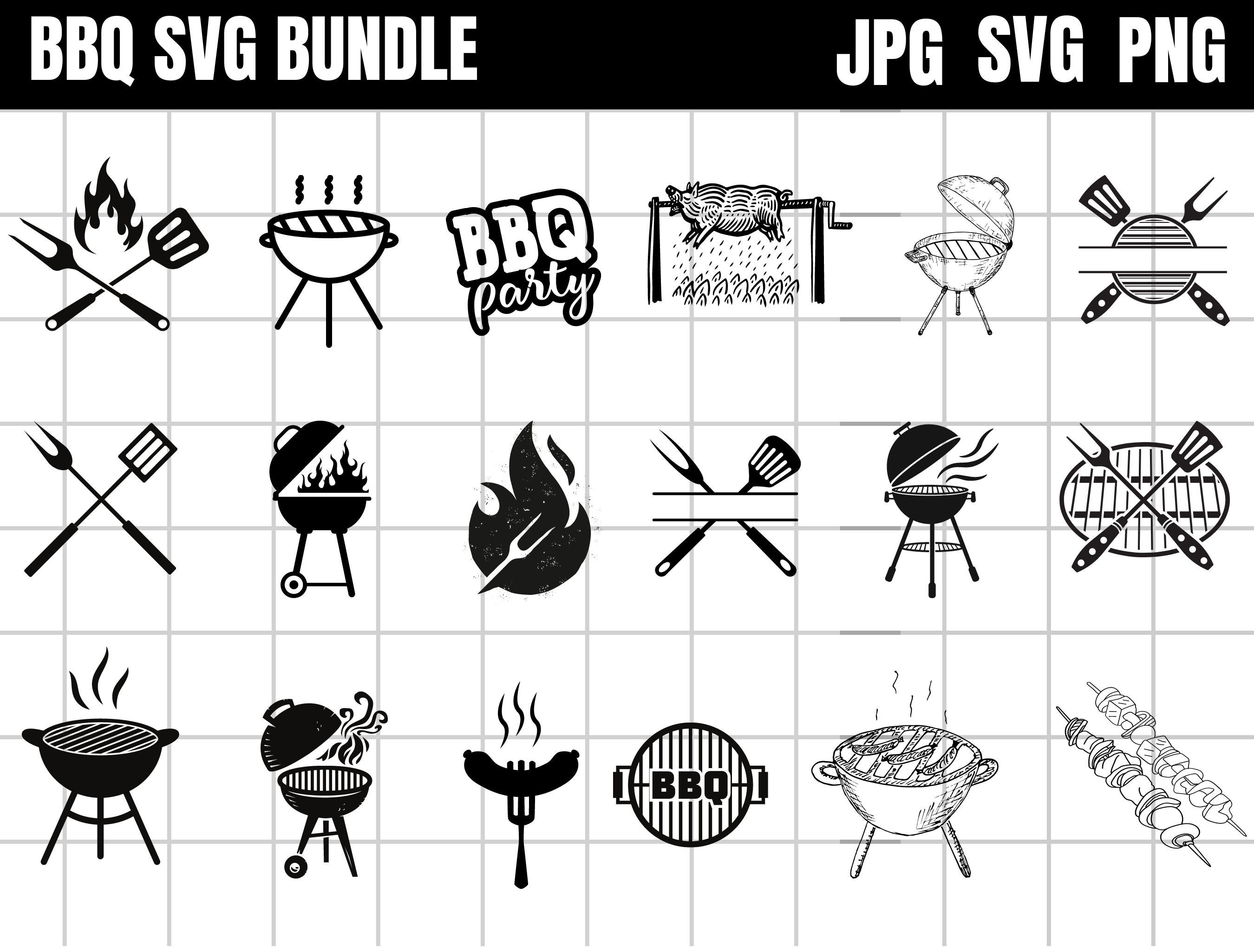 Barbeque SVG Bundle, BBQ Svg Bundle, BBQ Svg, Grilling Svg, Kitchen Svg ...