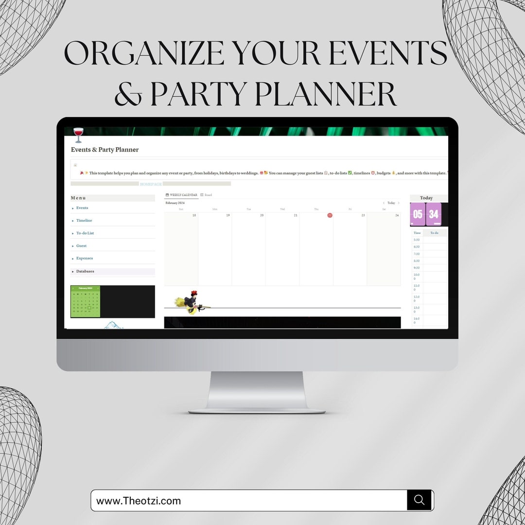 Event Planner Template, Party Event Planning, Book Party Event Planner ...