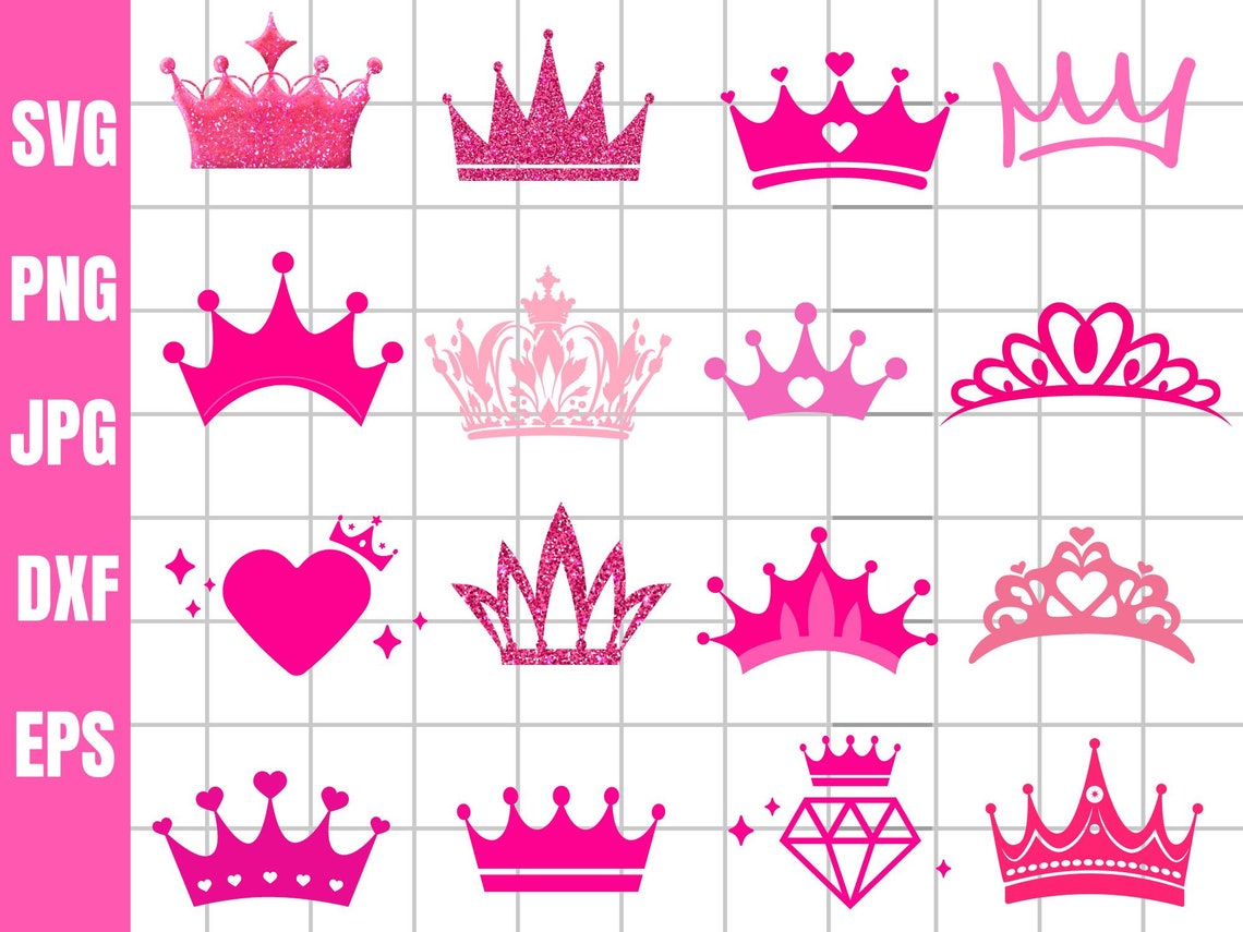 Royal Crown SVG, Princess Tiara SVG, King Crown, Queen Crown, Princess ...