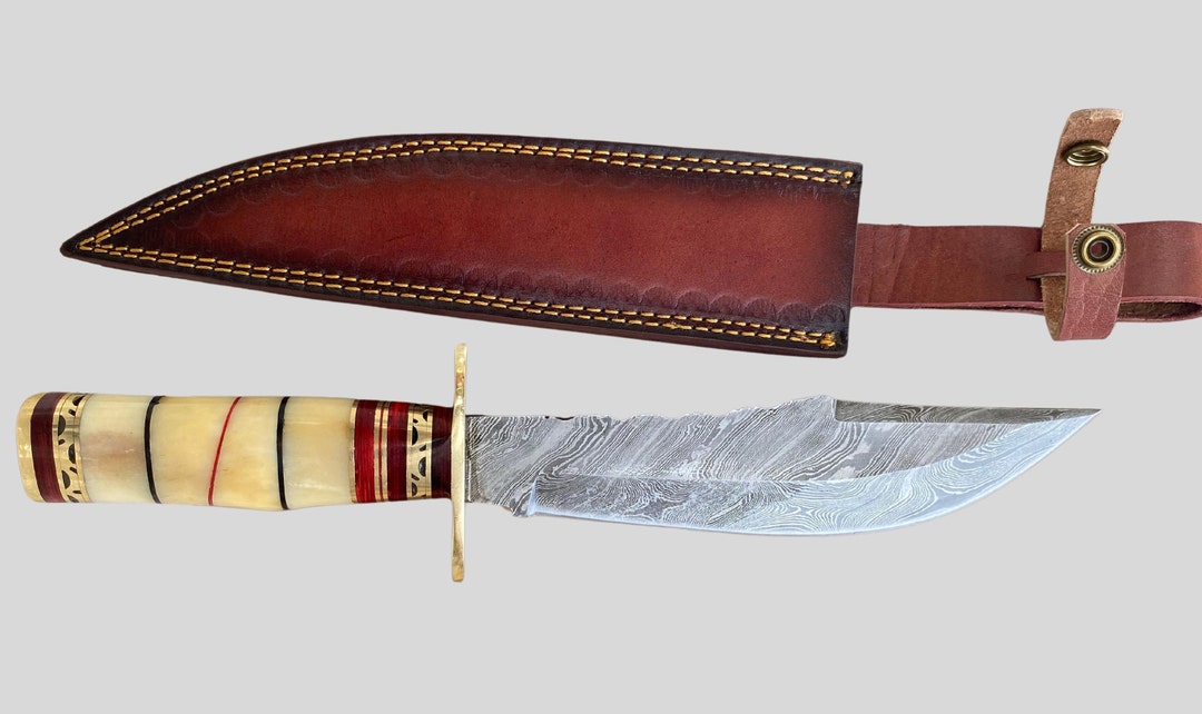 Hunting Knife Camel Bone , Handmade Fixed Blade, Custom Handmade ...