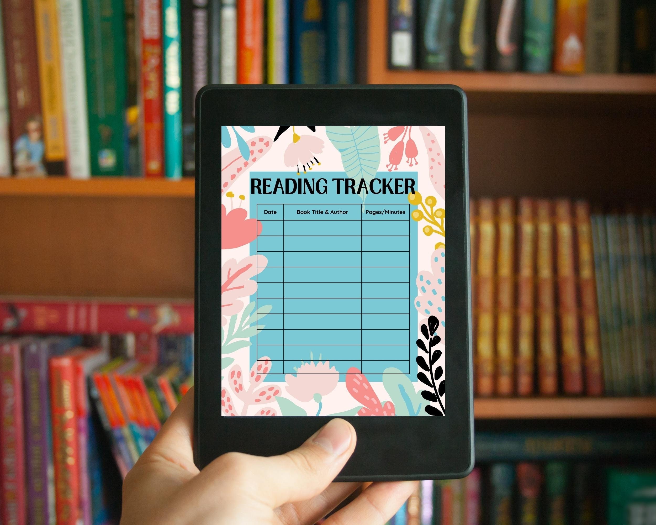 Reading Log Printable Reading Tracker Reading Planner Book - Etsy