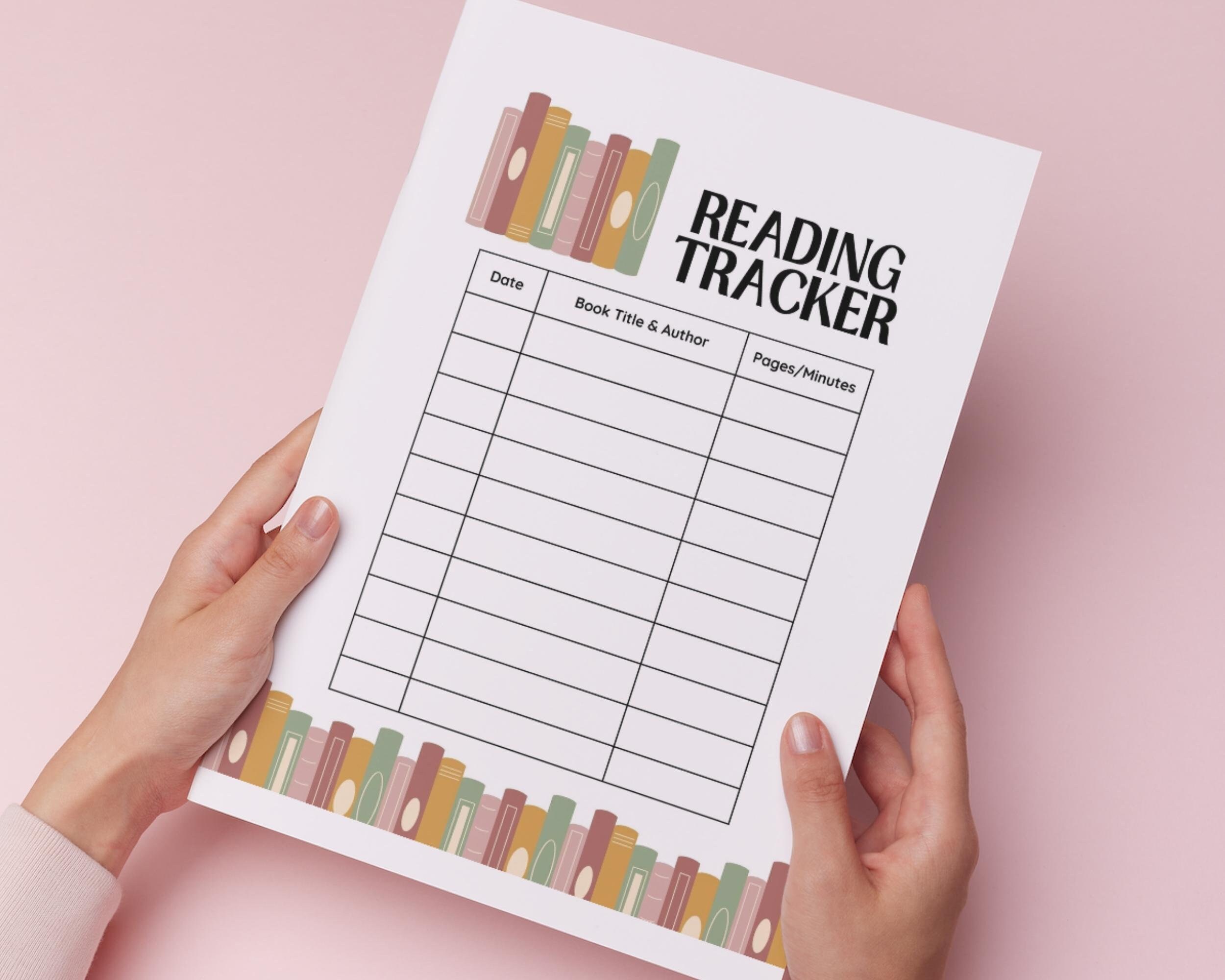 Book Reading Tracker Printable Reading Log Kids Reading - Etsy