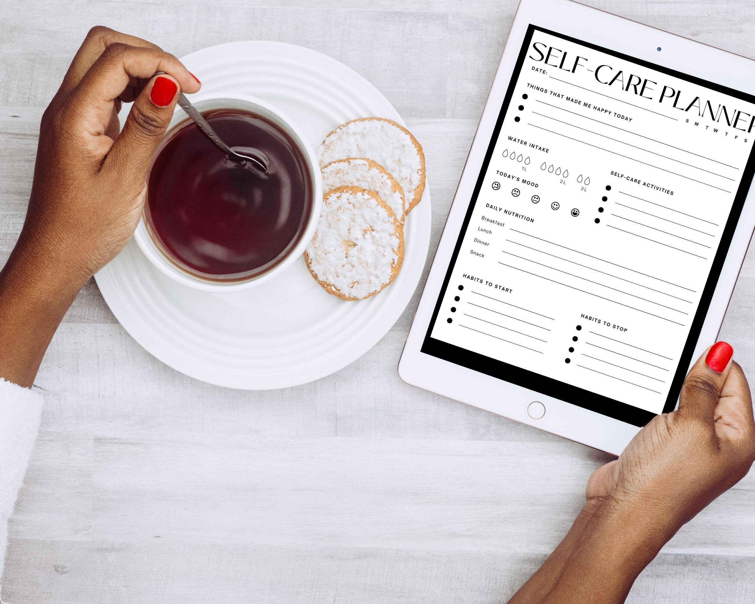 Planificador de autocuidado Plantilla de diario de autocuidado - Etsy ...