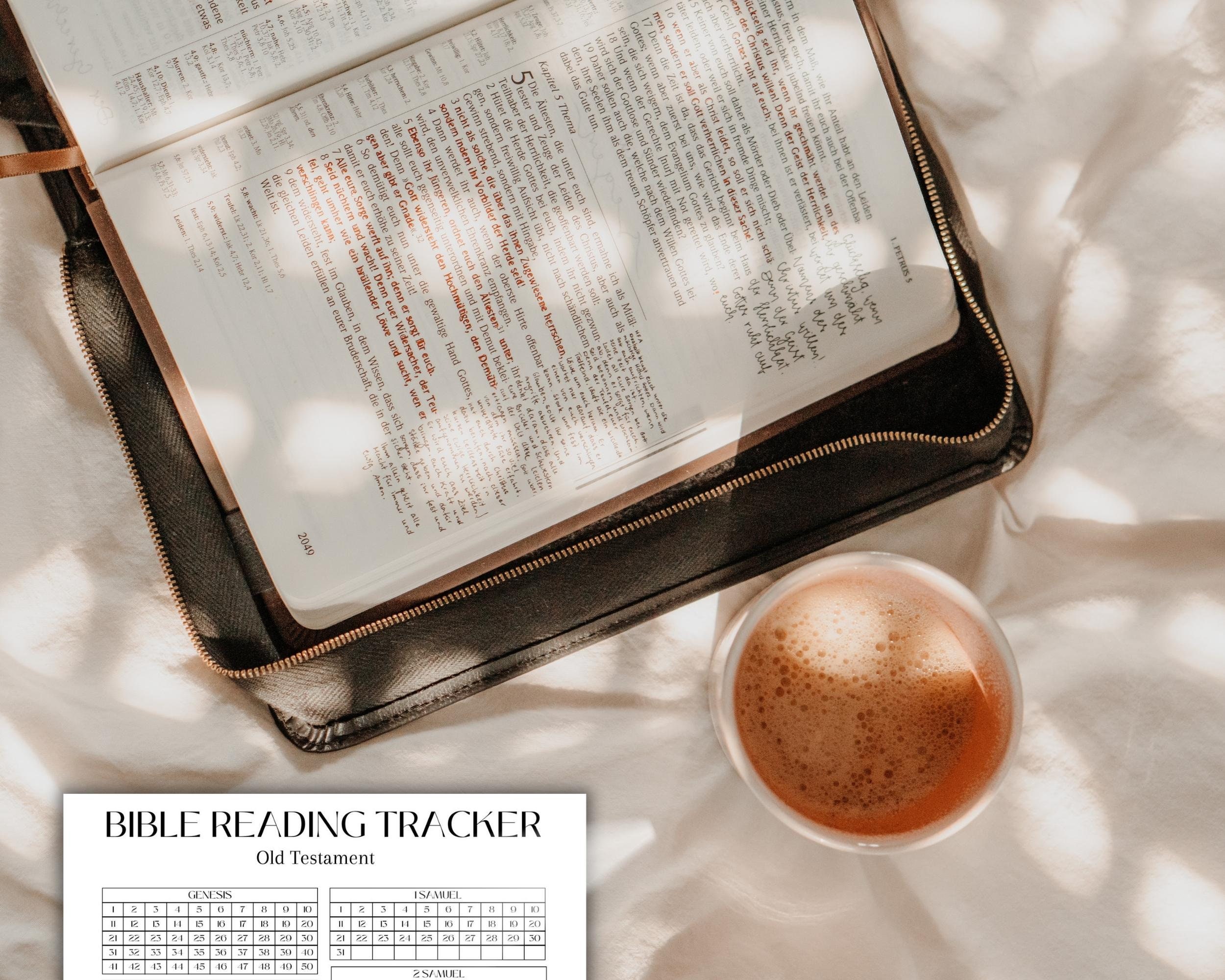 Bible Reading Tracker Printable Bible Reading Checklist for Bible Study ...