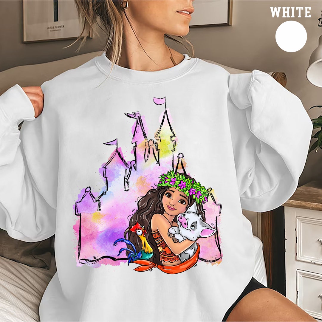 Moana Disney Castle Sweatshirt Cool Moana Crewneck Moana - Etsy