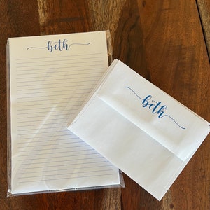 Personalized Lined Note Pad With Custom Envelopes, Teacher Gift ...