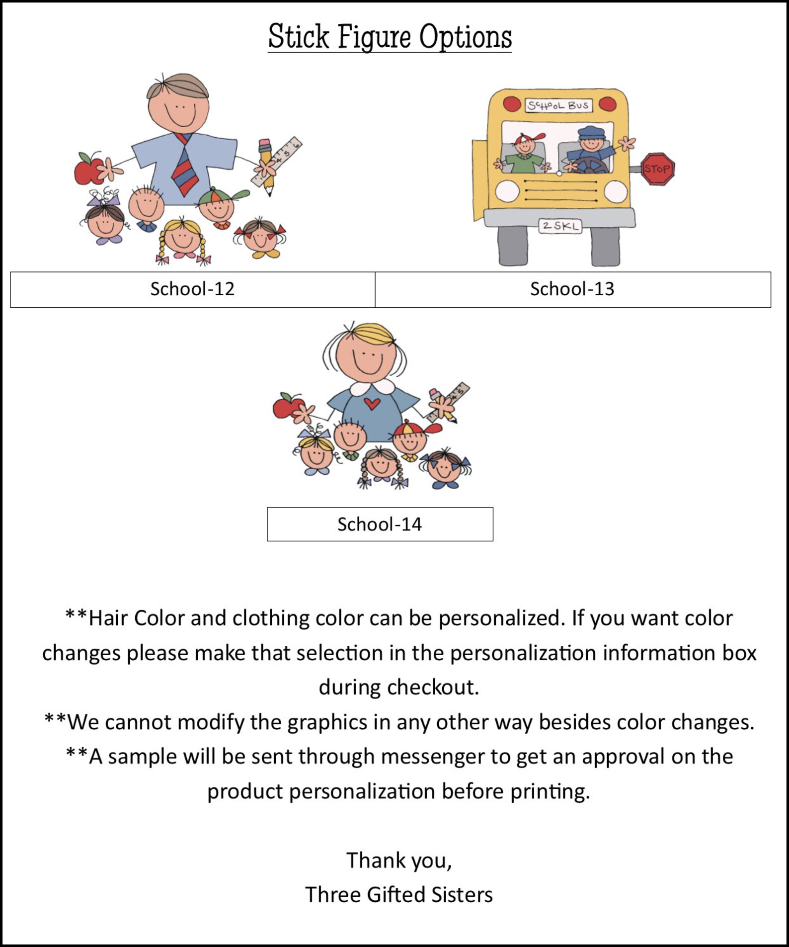 Custom Stick Figure Family Notepad, Personalized Mom Gift - Etsy