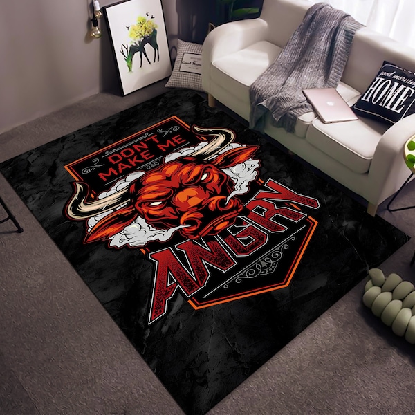 Red Bull Rug - Etsy