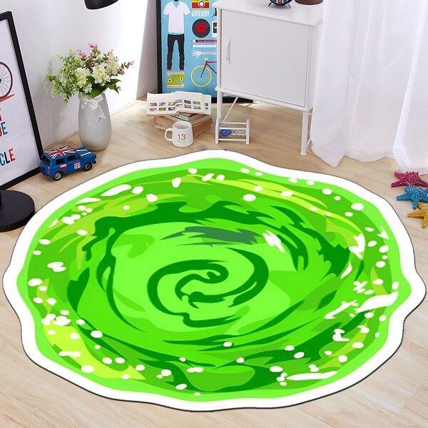 Rick and Morty Portal Rug - Etsy