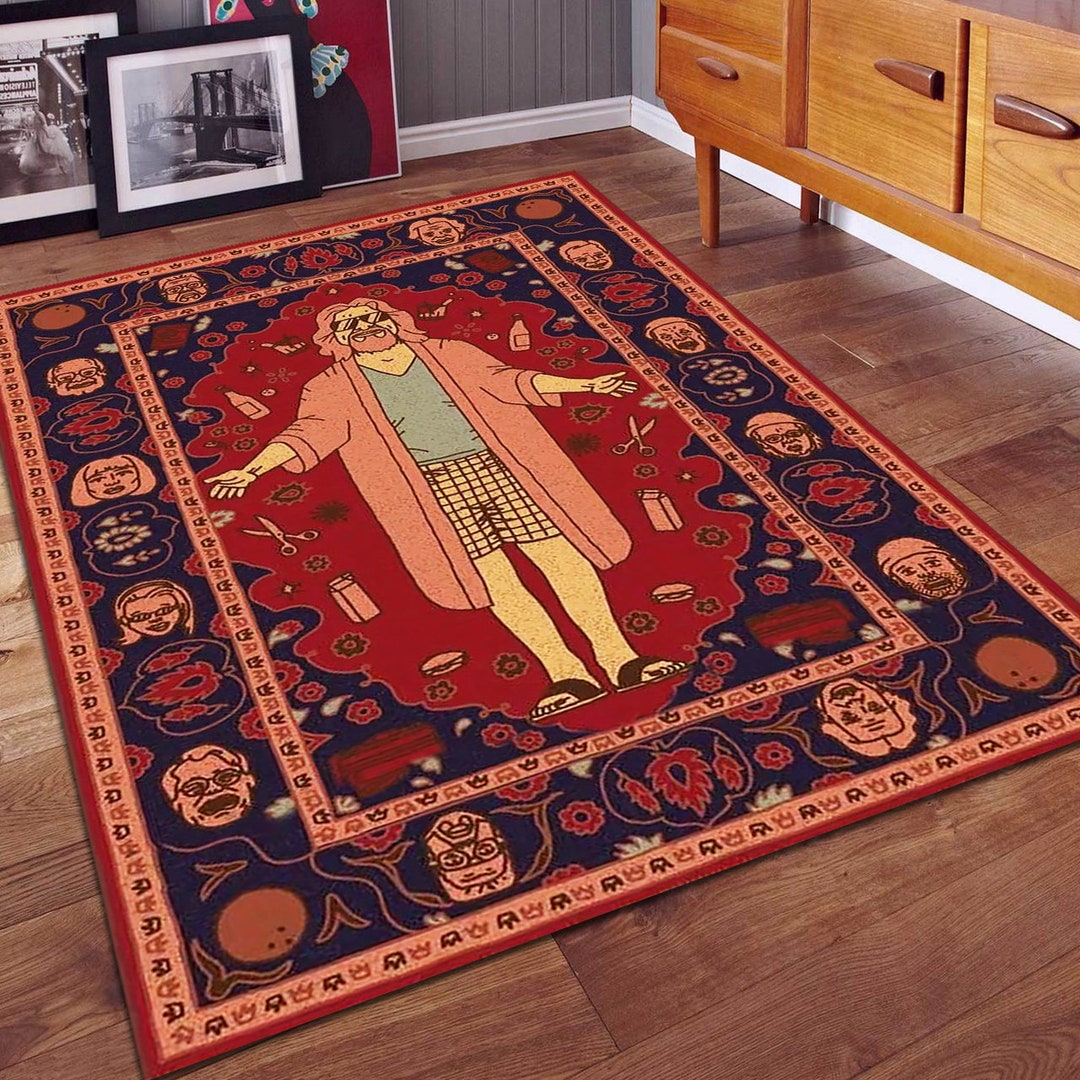 Lebowski Rug, Dude Rug, Famous Rug, Mid Century Rug, Popular Rug, Salon ...