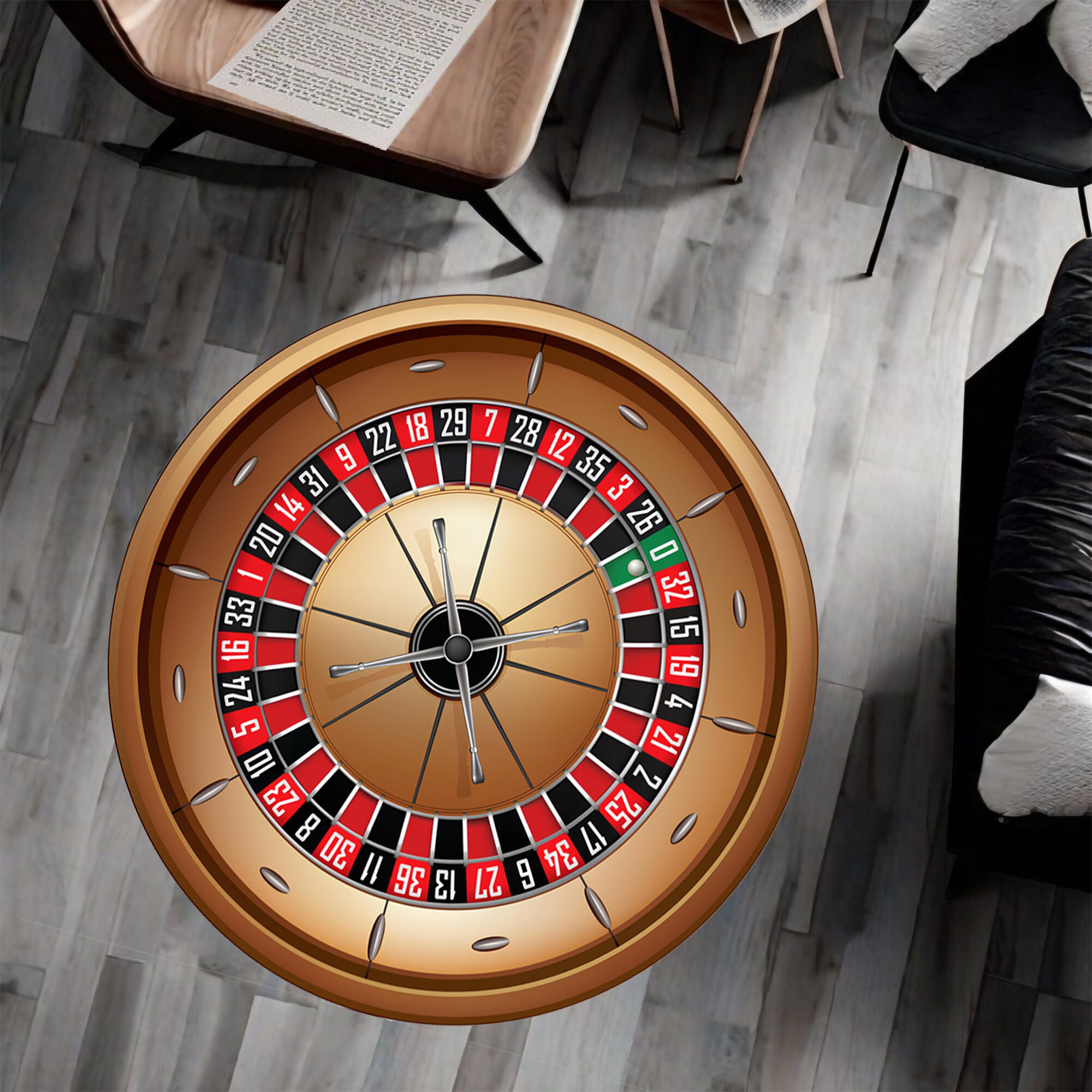Casino Rug, Roulette Table Rug, Gambling Mat, Decorative Playroom ...