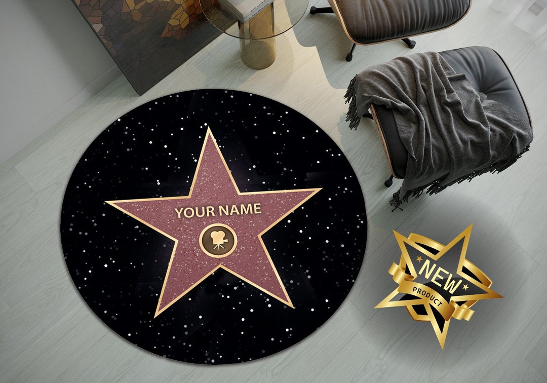 Fame Rug, Personalized Rug, Hollywood Rug, Walk of Fame Rug, Hollywood ...