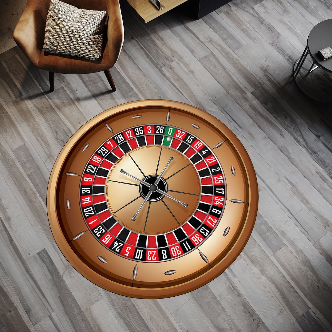 Casino Rug, Roulette Table Rug, Gambling Mat, Decorative Playroom ...