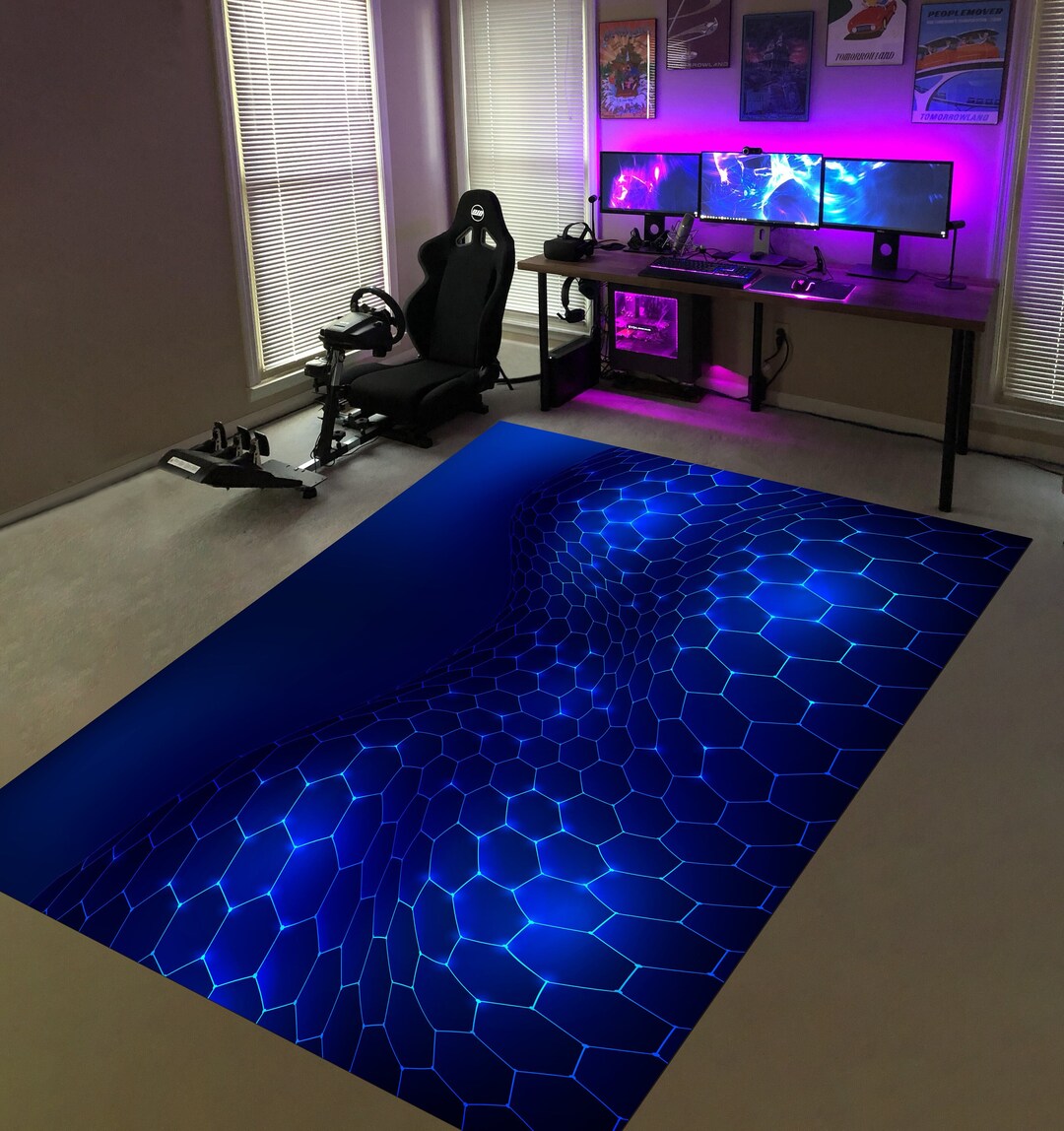 Gamer Rug, Game Rug, Gaming Rug, Play Room Rug, Colorful Rug, Home ...