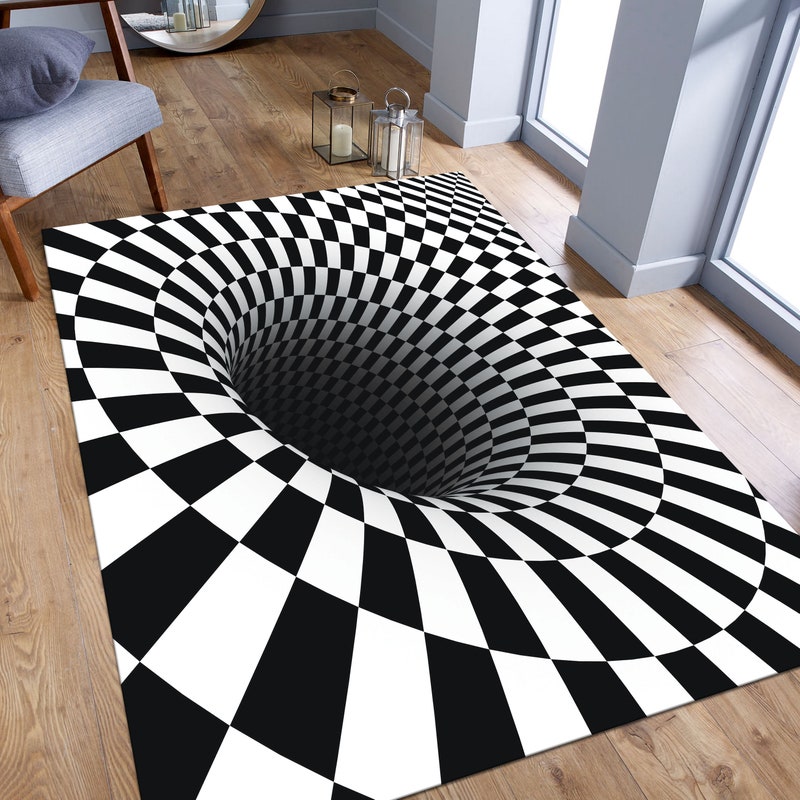 Hole in Floor Optical Illusion Rug - Etsy