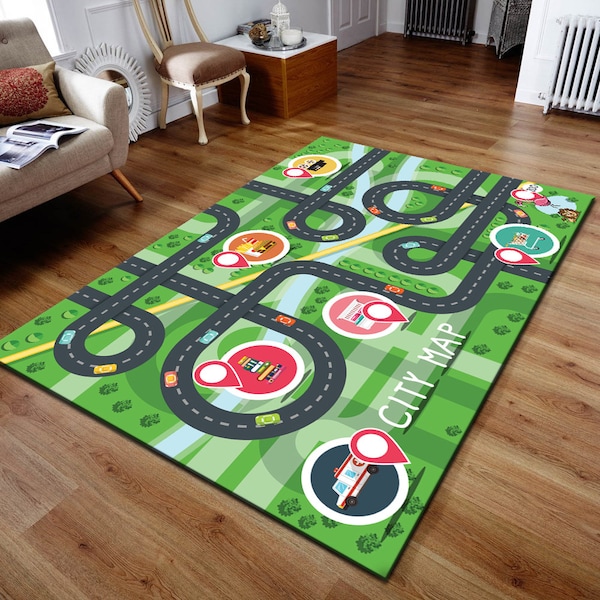 Car Road Rug - Etsy