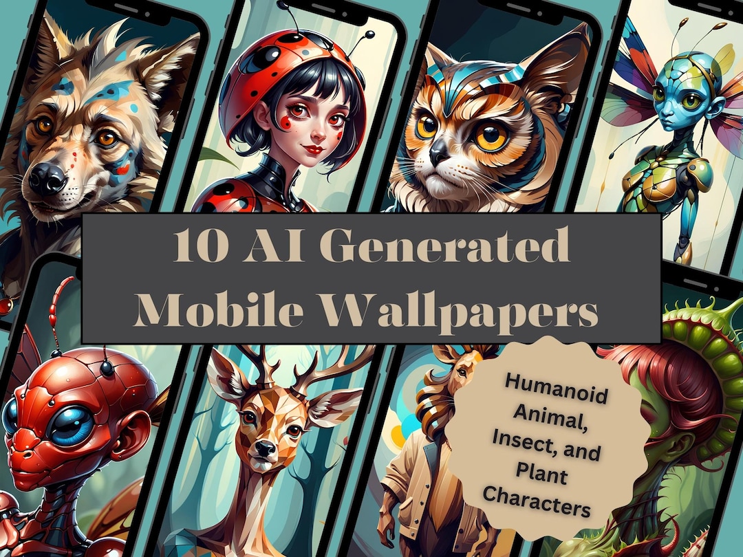 10 AI Generated Mobile Wallpapers Ai Wallpaper Ai - Etsy Australia