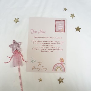 Personalised Dummy Fairy Letter, A4 Size, Printed on 300gsm Matte Card ...