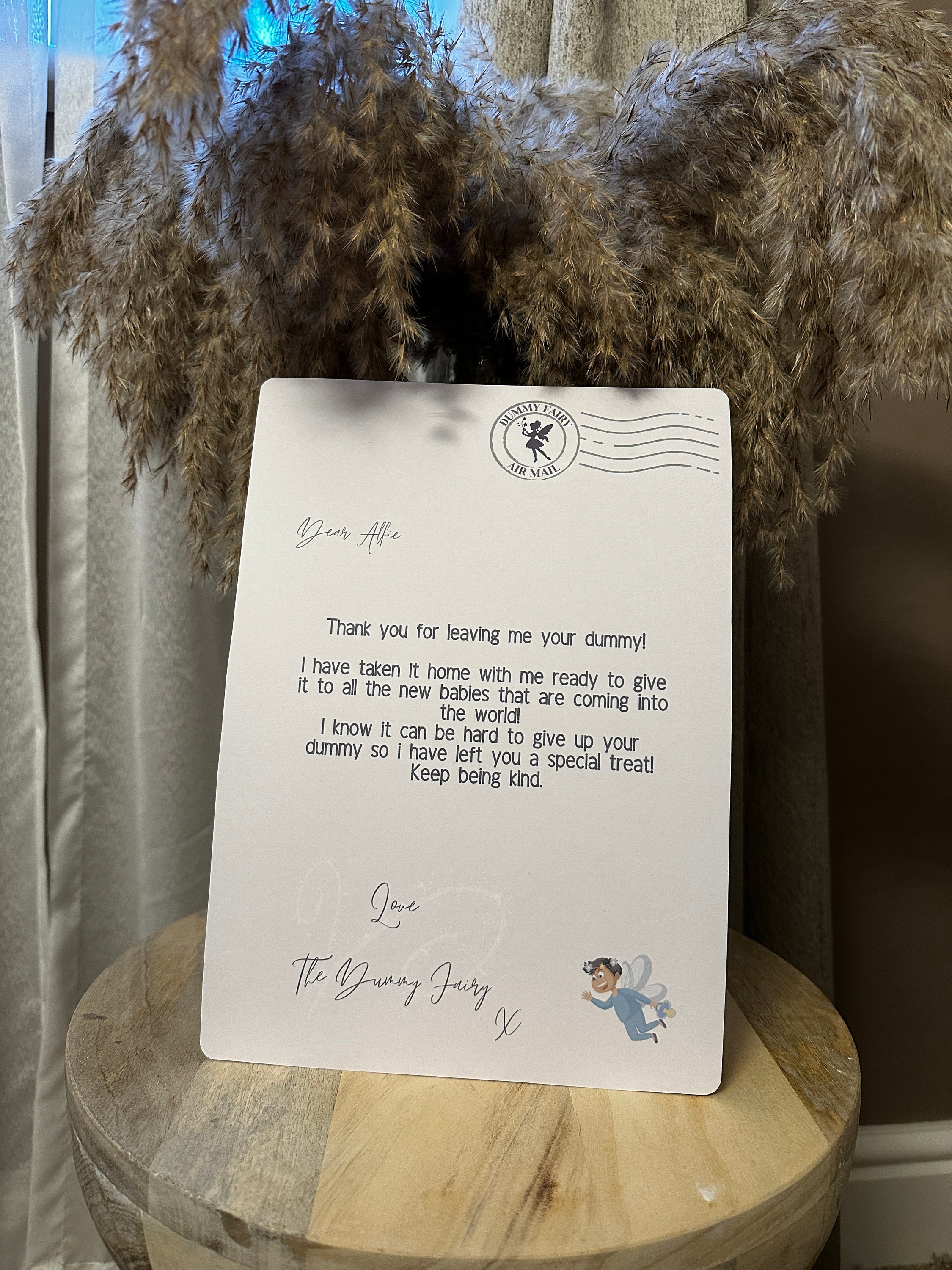 Personalised Dummy Fairy Letter, A4 Size, Printed on 300gsm Matte Card ...