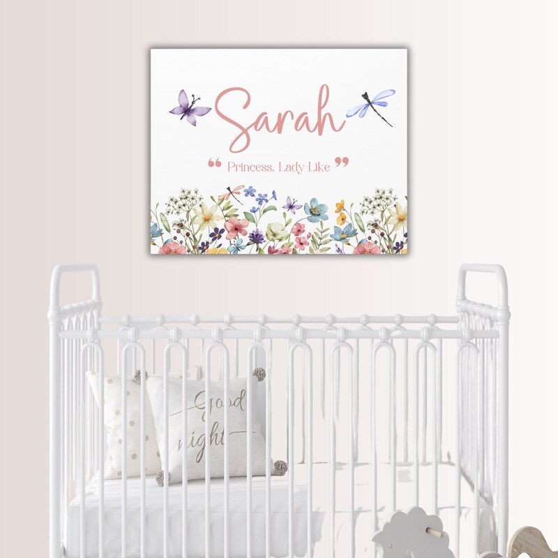 Baby Name Canvas - Etsy