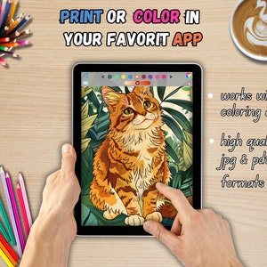 20 Beautiful Cats in the Wild Coloring Pages Made for Kids and Adults ...