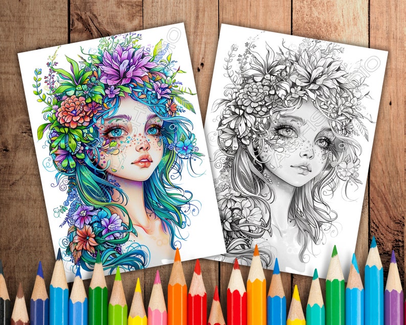 12 Enchanted Surrealistic Coloring Page Set 2, Psychedelic Coloring ...
