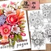 20 Enchanted Bouquet of Flowers Coloring Page, Floral Coloring Book ...